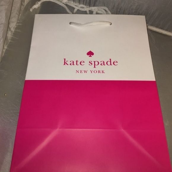 kate spade | Party Supplies | Kate Spade Gift Bag New Pink White | Poshmark